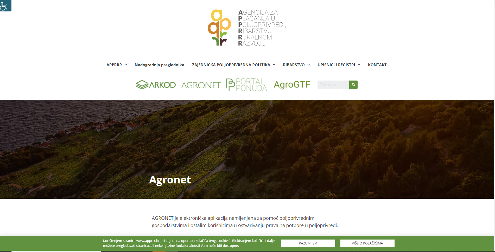 Pregled podataka o poljoprivrednoj aktivnosti u Agronetu kroz ...